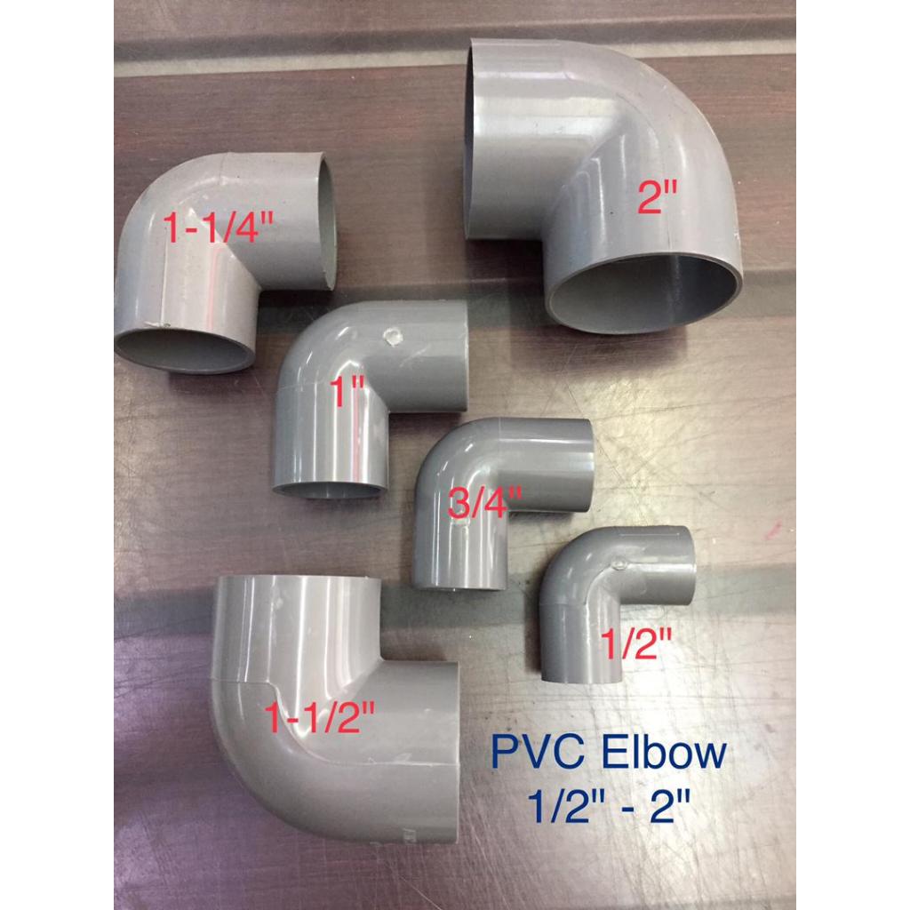BBB PVC ELBOW 15mm 20mm 25mm 32mm 40mm 50mm PVC Pipe Fitting Paip PVC Connector Equal Elbow 1/2 ...