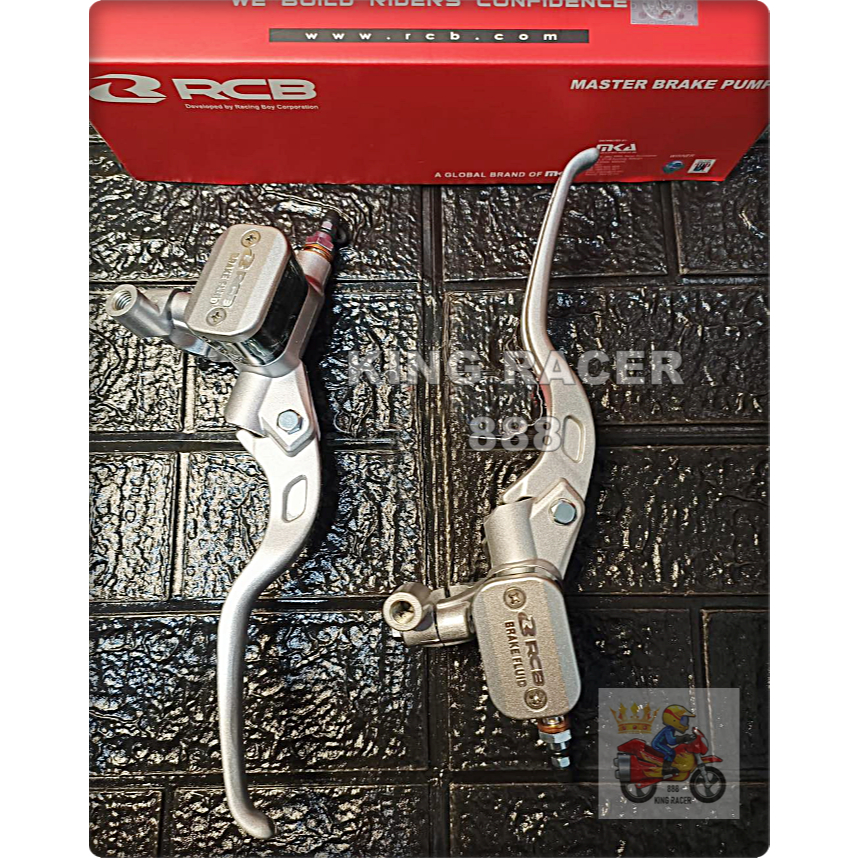 RCB E3 MASTER BRAKE PUMP 14mm SILVER LH RH ( UNIVERSAL LEFT RIGHT ...