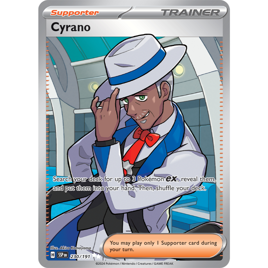 Cyrano / 230/191 / Full Art Secret / Scarlet & Violet Surging Sparks ...