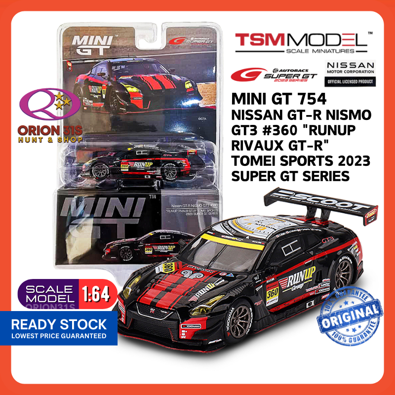 Mini GT 754 Nissan GT-R NISMO GT3 360 "Runup Rivaux GT-R" Tomei Sports ...