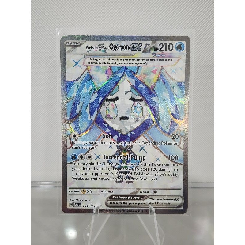 2024 Wellspring Mask Ogerpon Ex Card (Full Art Holo) | Shopee Philippines