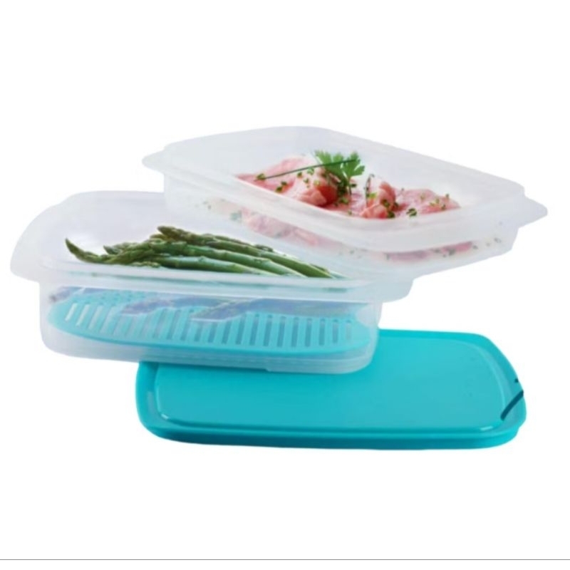 Tupperware Cool Stackable Set (High Tray, Low Tray, Grid, Lid) | Shopee ...