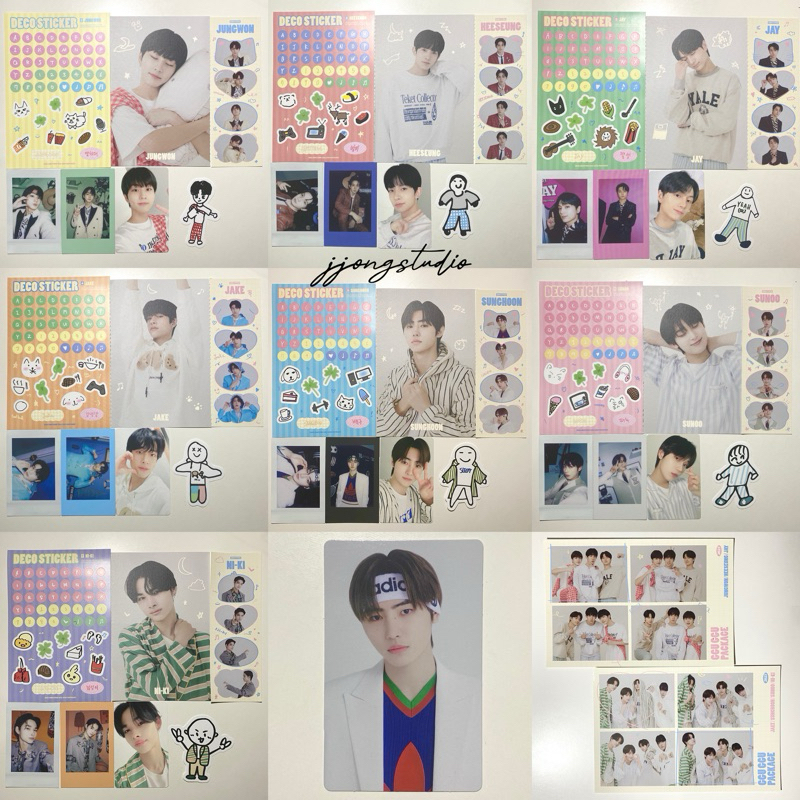 ⊹ LOOSE ITEM ࣪⊹ ˖ ENHYPEN GGU GGU PACKAGE 2023/2024 Jungwon Heeseung Jay Jake Sunghoon Sunoo ...