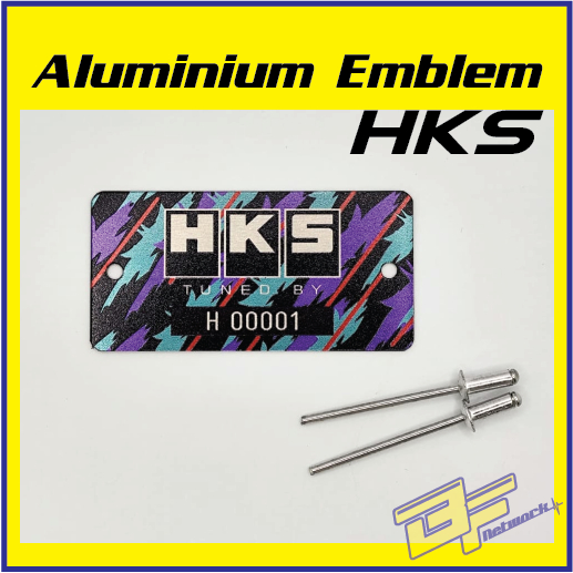 HKS Emblem Aluminium Emblem JDM HKS Classic Pattern | Shopee Philippines