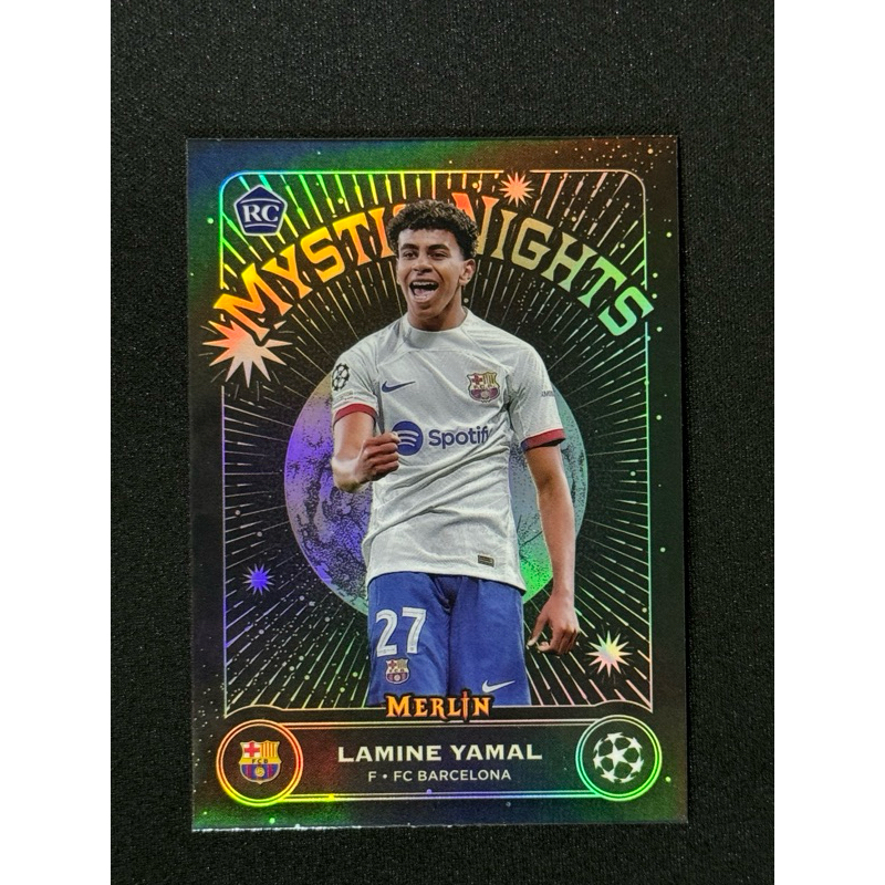 LAMINE YAMAL TOPPS MERLIN MYSTIC NIGHTS MINT | Shopee Philippines
