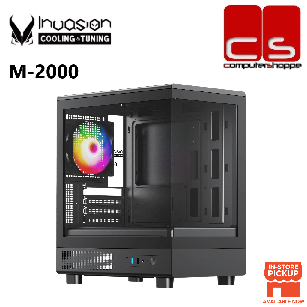Invasion M-2000 Compact M-ATX Gaming Case (AURORA FAN) | Shopee Philippines