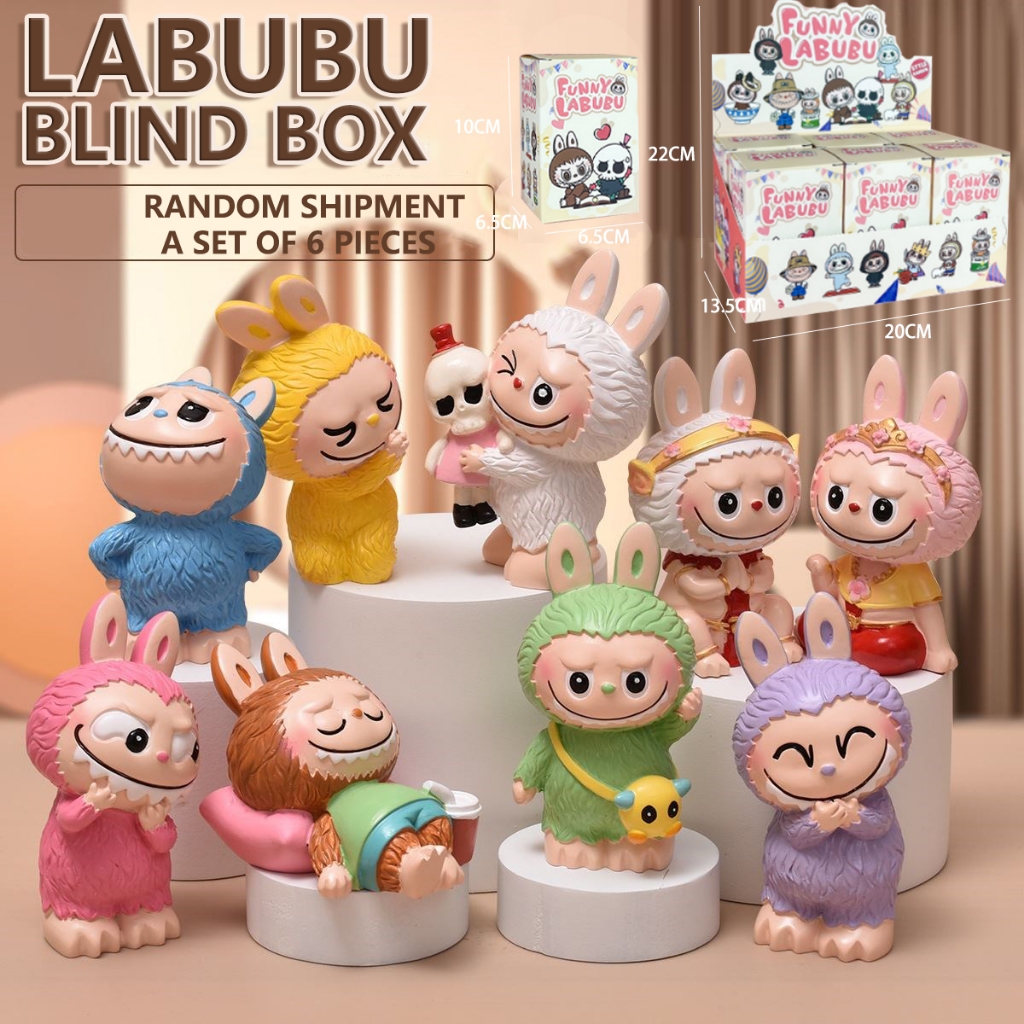 Pop Mart The Monsters Labubu Exciting Blind Box Cute Mysterious Box ...