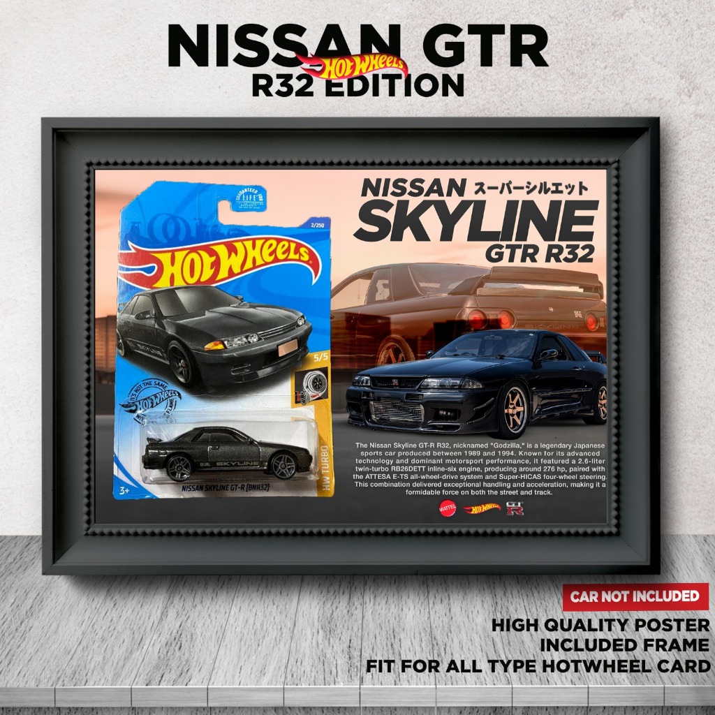 Frame Hotwheels Nissan Skyline GTR32 Edition Poster | Shopee Philippines