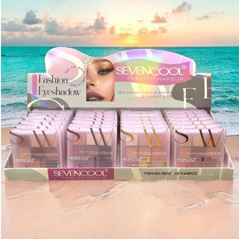 SEVEN COOL Makeup Pigmented Matte Powder Long Lasting Mekap Eye Shadow ...