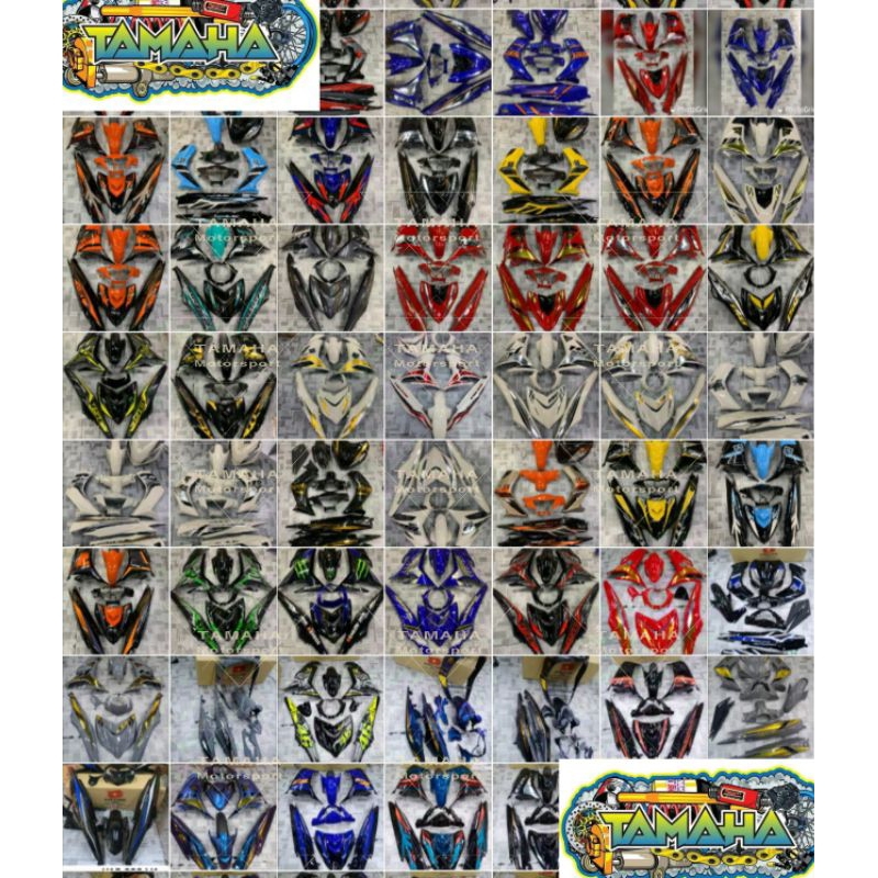 Yamaha Y15 Y15zr Lc135 V7 V8 Y16 Cover set (new) lugi lelong ( tampal ...