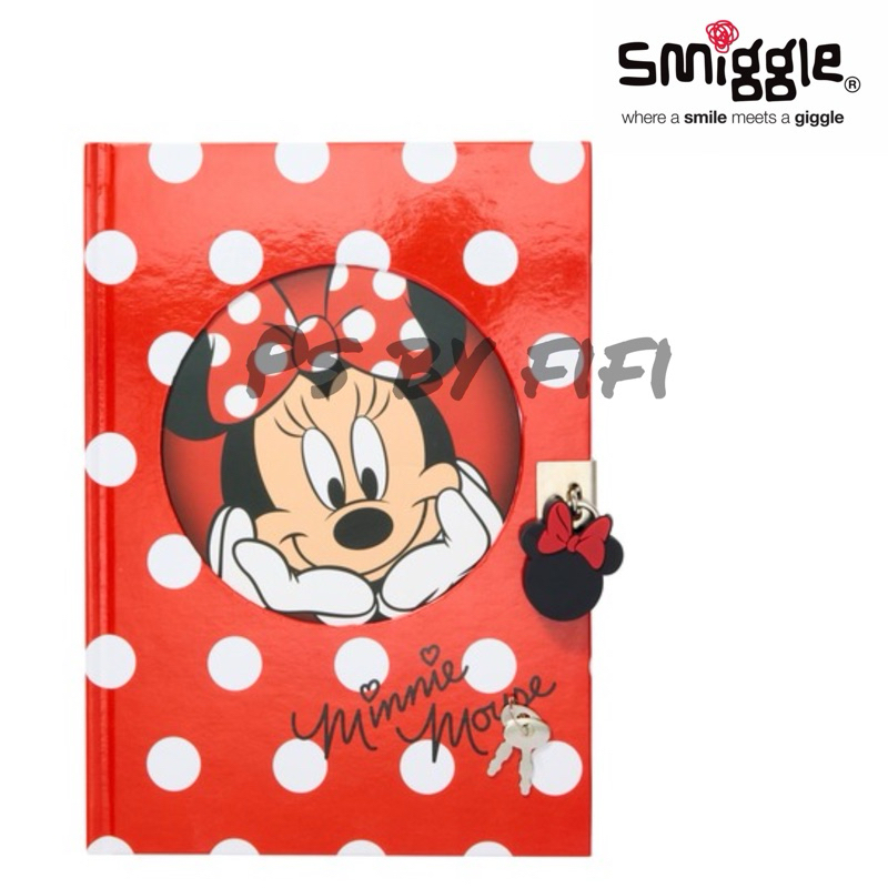 100% SMIGGLE Minnie Mouse A5 Lockable Notebook | Shopee Philippines