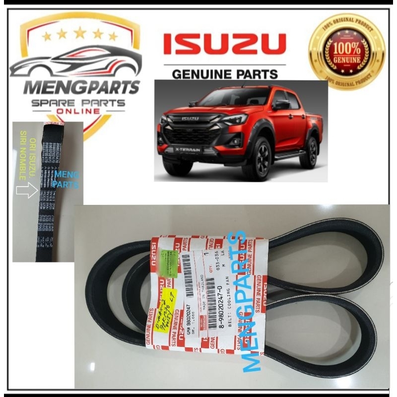 ISUZU D MAX RG01 3.0 4JJ3 FAN BELT ALTERNATOR BELT 7PK1070 8-98020247-0 ...