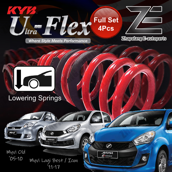 KYB U-Flex Sport Spring Perodua Myvi Old, Lagi Best, Icon (Full Set ...