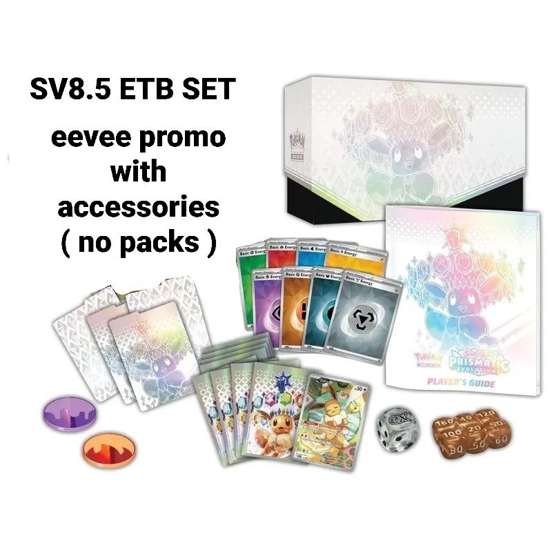 Pokemon Card TCG : SV8.5 Prismatic Evolution eevee ETB set with ...