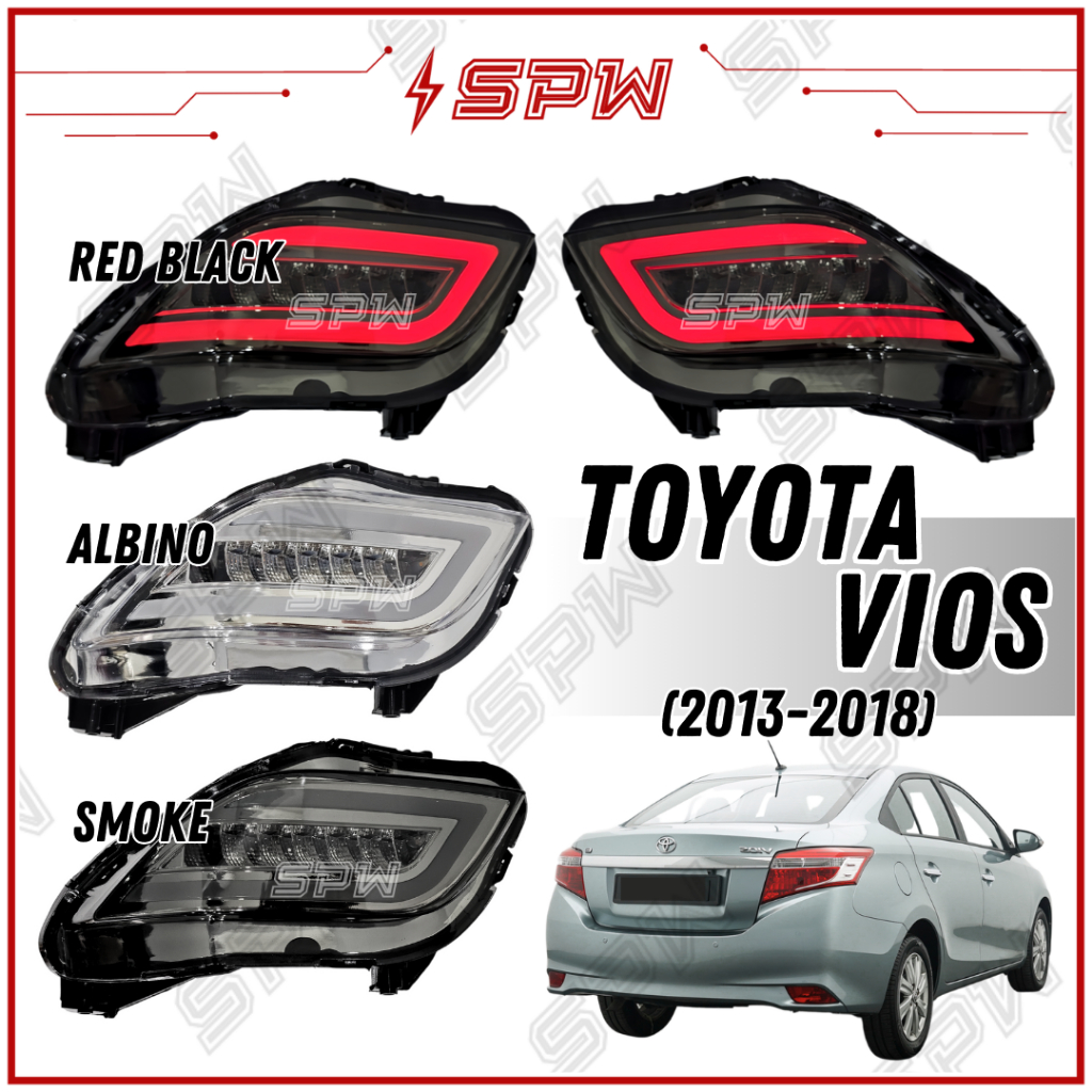 Toyota Vios NCP150 2013 2014 2015 2016 2017 2018 Rear Bumper LED ...