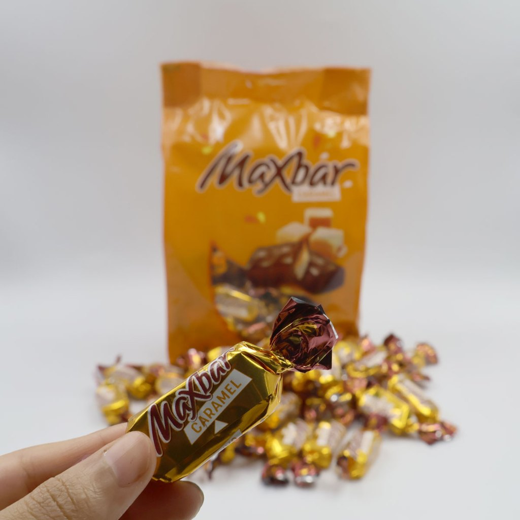 MAXBAR CARAMEL, MILK CHOCOLATE COATED BAR WITH CARAMEL AND NOUGAT {250G ,430G} | Shopee Philippines
