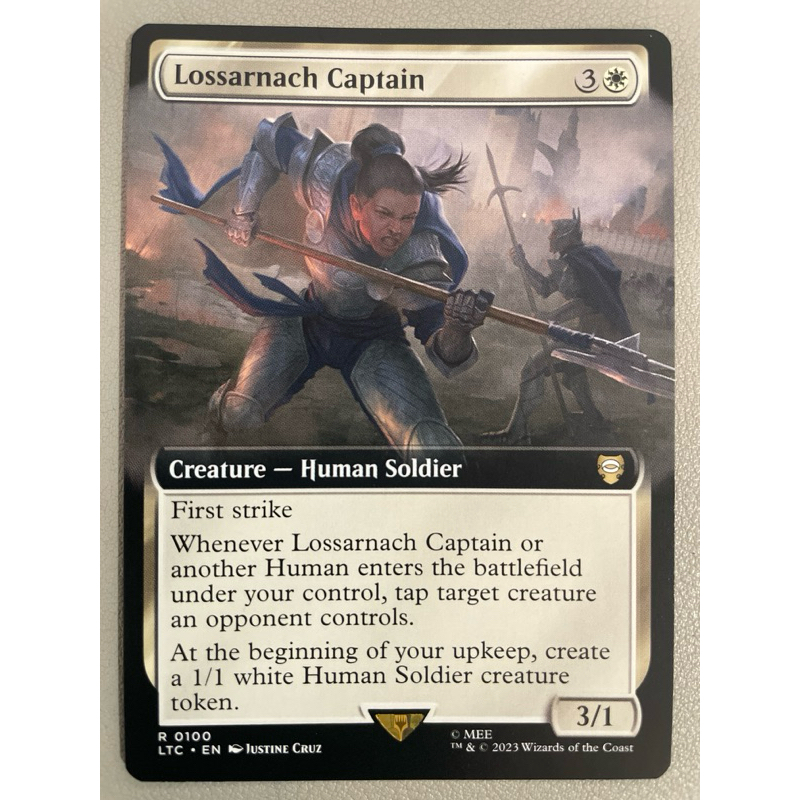 MTG:The Lord of the Rings (LTR) R0100 - Lossarnach Captain (Extended ...
