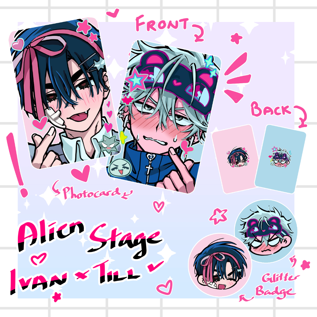 ALIEN STAGE IVTI IVAN & TILL Badge Photocard | Shopee Philippines