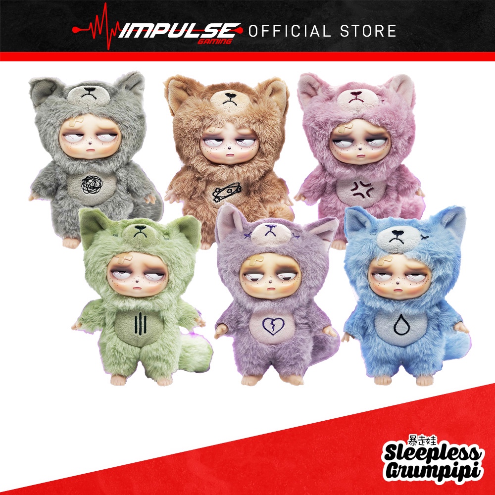 Grumpipi Sleepless Grumpipi [Blind Box / Full Case] 失眠暴走娃 [盲盒 / 端盒 ...