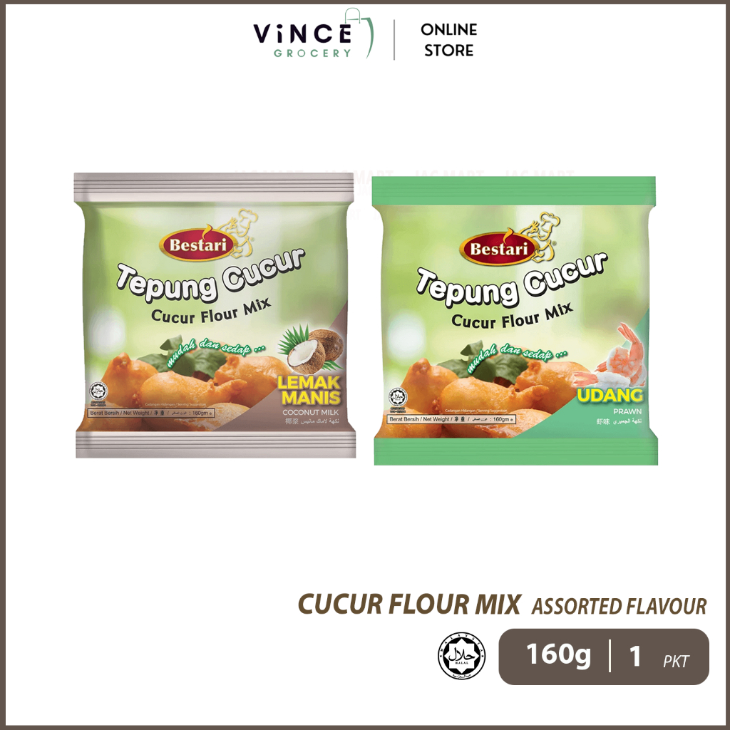 BESTARI Cucur Flour Mix (Prawn Sweet Fat/) · Cucur Flour 160G | Shopee ...