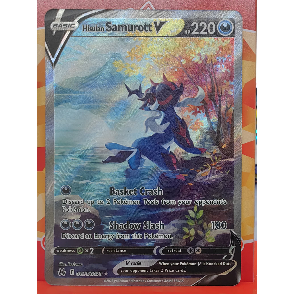 Hisuian Samurott V - Crown Zenith: Galarian Gallery (CRZ:GG) | Shopee ...