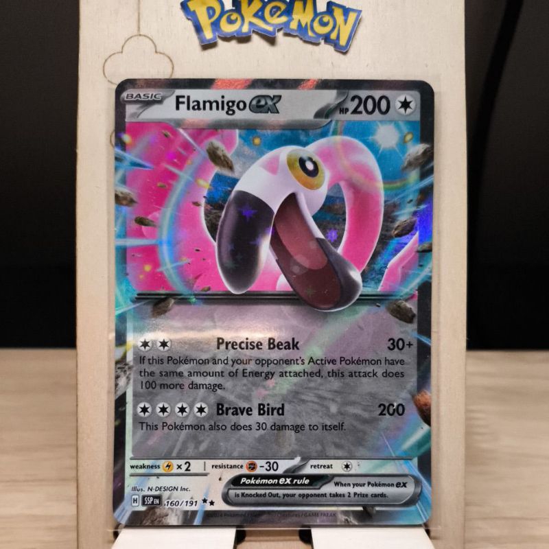 Flamingo EX SSP 160/191 Pokemon PTCG SV8 Surging Sparks UR | Shopee ...