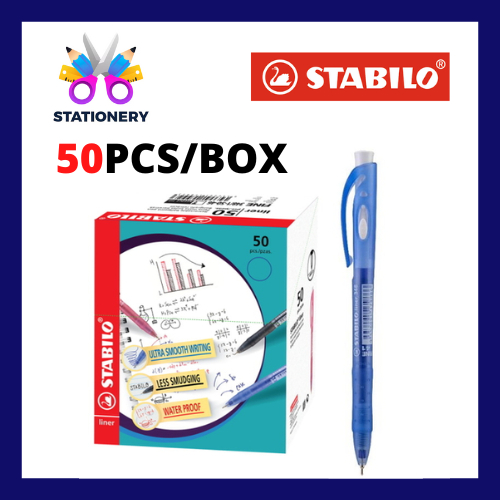 STABILO Liner 348 Ballpoint Pen 0.5mm 0.7mm / Ball Pen / Retractable ...