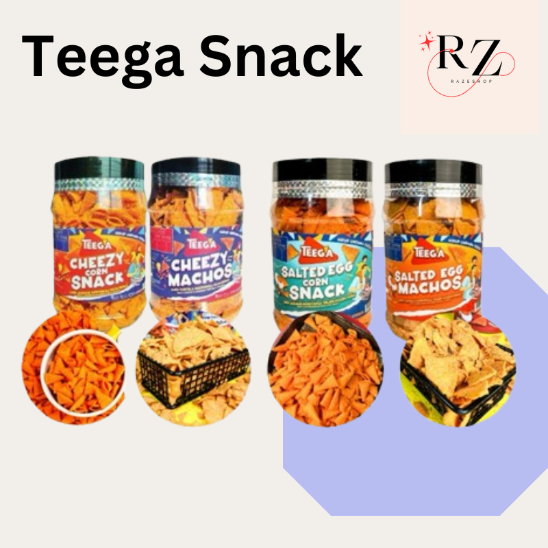 TEEGA CHEEZY CORN SNACK CHEEZY MACHOS SALTED CORN SNACK SALTED EGG ...