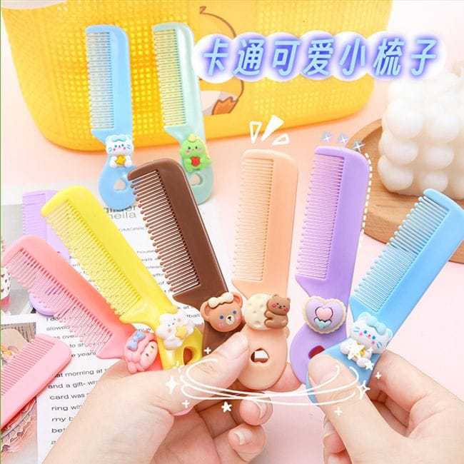 Sikat Rambut 卡通小梳子 Cartoon Hairbrush Comb 迷你可爱婴儿幼儿童宝宝刘海小女孩头梳不伤发 ...