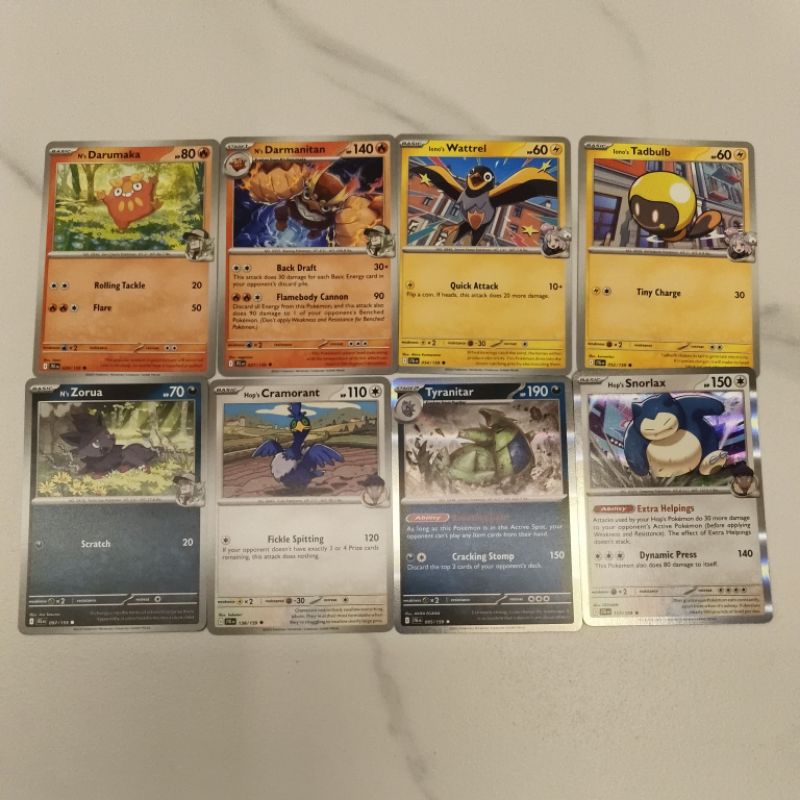 Pokemon Card TCG: SV9 Journey Together: N's Darmanitan / N's Zorua/ Tyranitar/ Hop's Snorlax ...