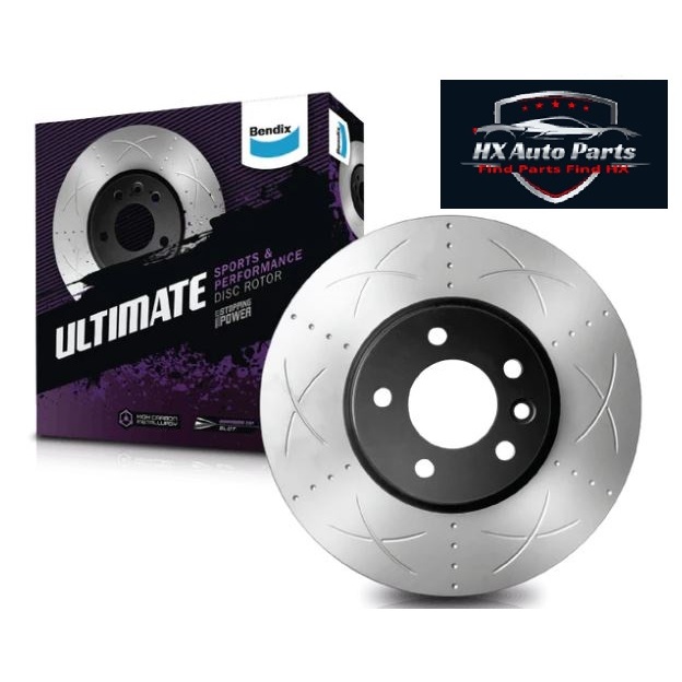BENDIX ULTIMATE DISC ROTOR FRONT ~ PROTON SATRIA GTI 1.8 & PROTON WIRA ...