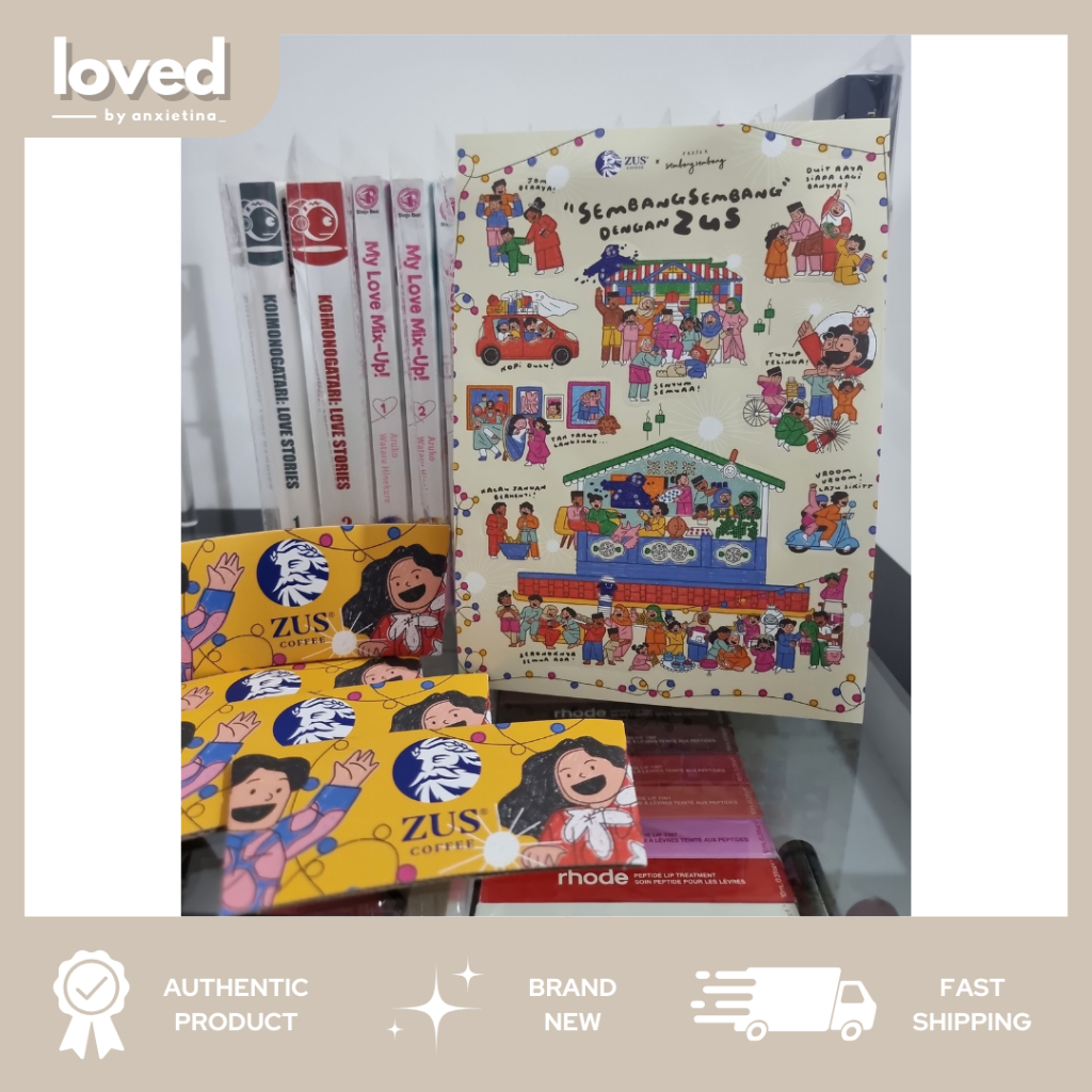 Zus Coffee Sticker / Keychain Set – Raya Sermbang With Zus Capybara ...