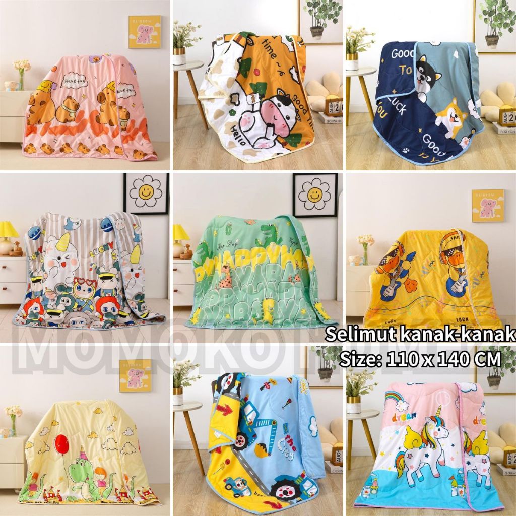 karton selimut Kanak-kanak Cartoon Children Blanket Super Soft Quilt ...