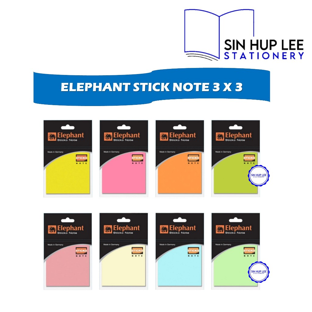 Elephant Sticko Note / Stick Note / Sticky Note / Sticker Labels ...