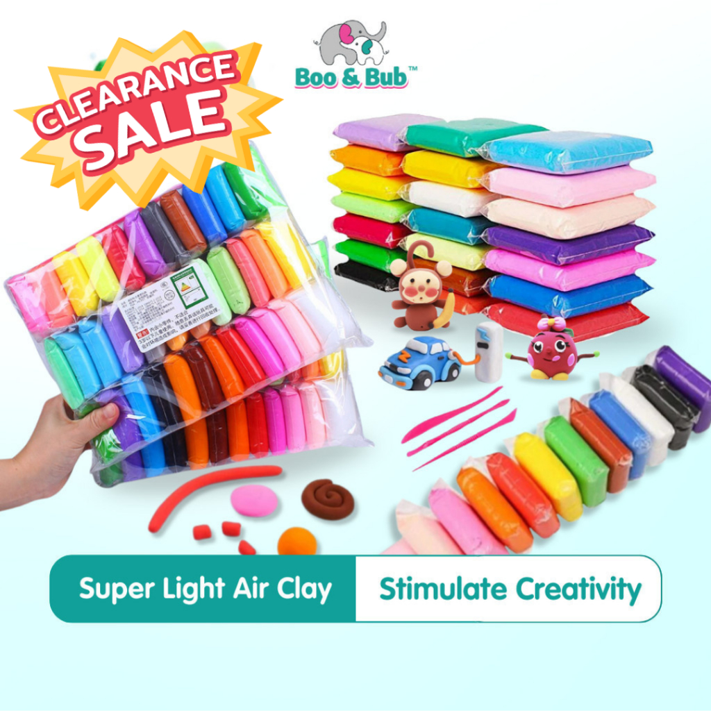 Non-Toxic Air Dry Clay Super light clay / butter slime, Plasticine Play ...