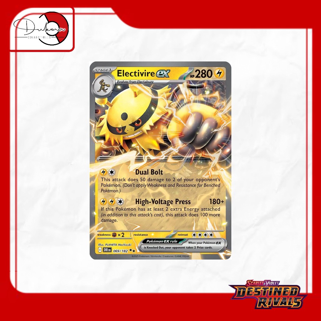 Electivire EX - 069/182 - Ultra [Pokémon TCG : Scarlet & Violet ...