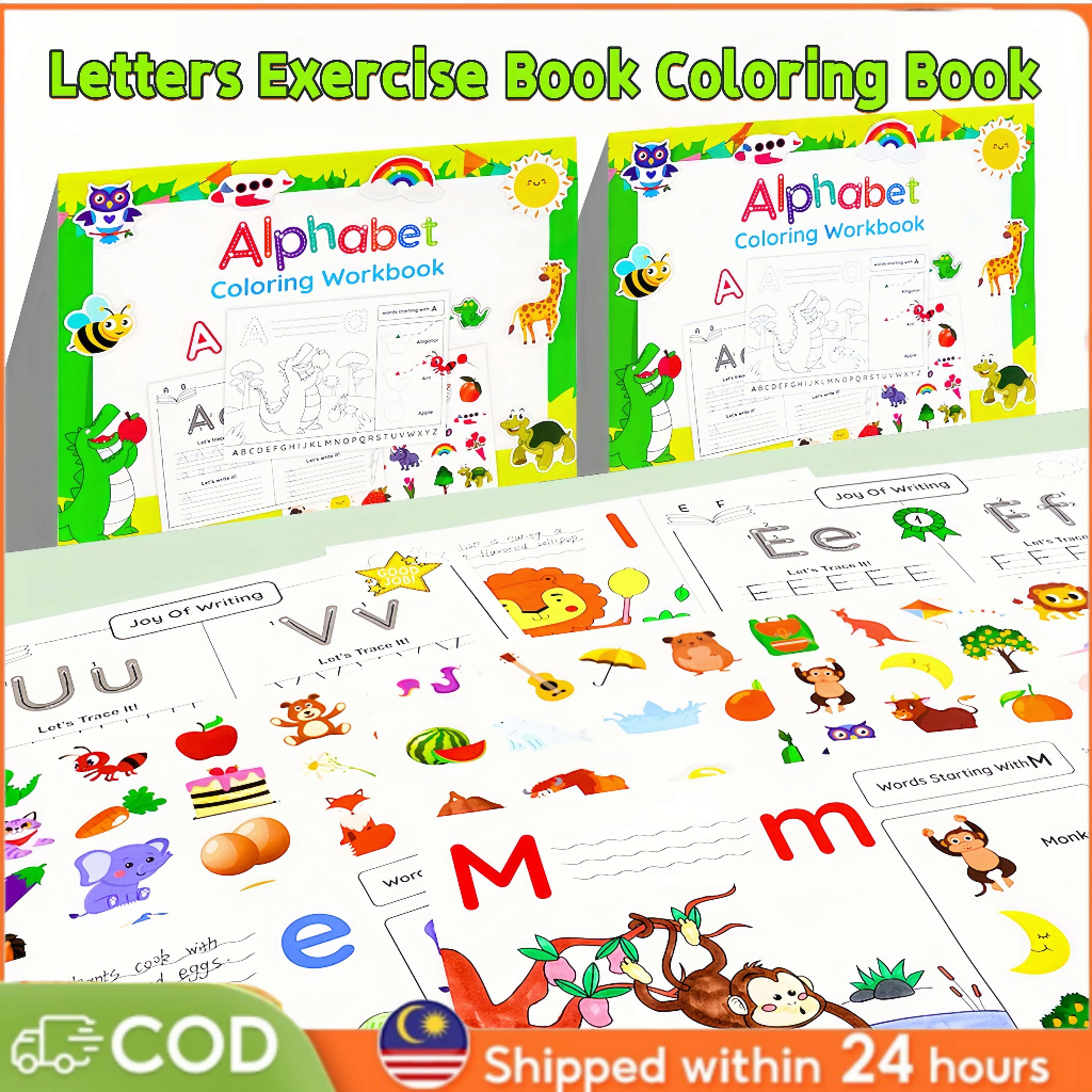 Tracing book for kid Alphabet Workbook Handwriting Tracing Preschool ...