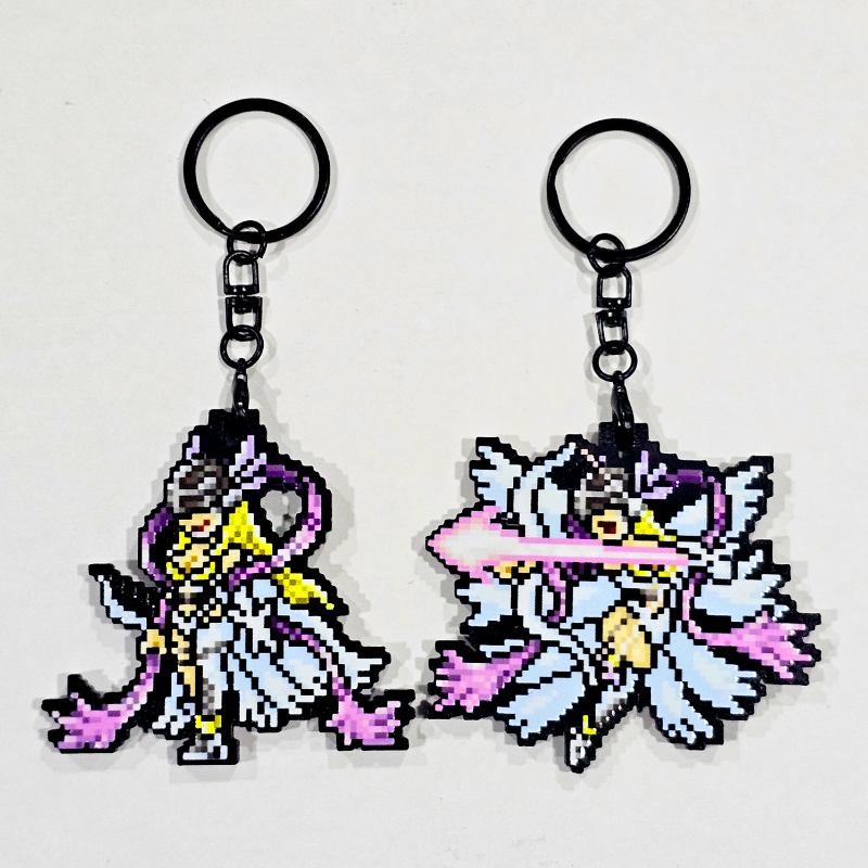 Digimon Angewomon Pixel Art Keychain | Shopee Philippines