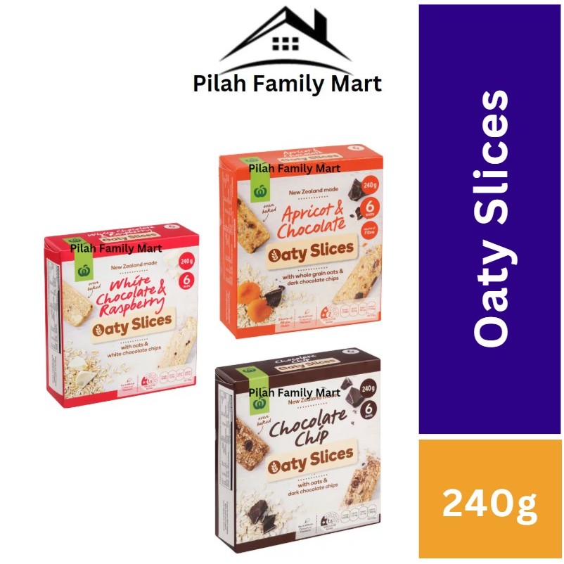Oaty Slices WOOLWORTHS Breakfast Bars Bar Oat 240g (1 x 6pc) | Shopee ...