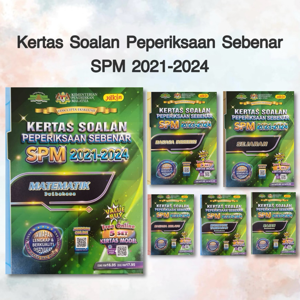 [MBO] SPM Actual Exam question paper 2021-2024 (2025) | Shopee Philippines