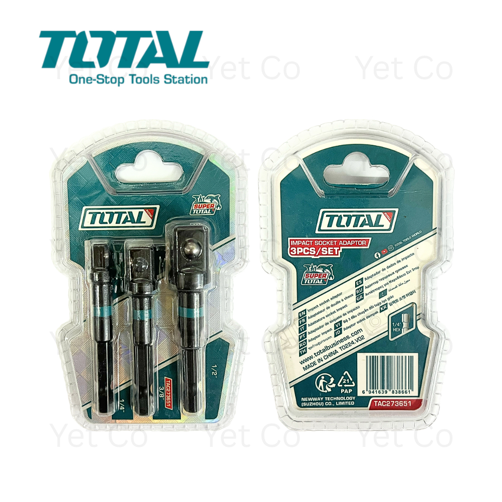 Total TAC273651 3 Piece Impact Socket Adaptor (3pcs/set) | Shopee ...