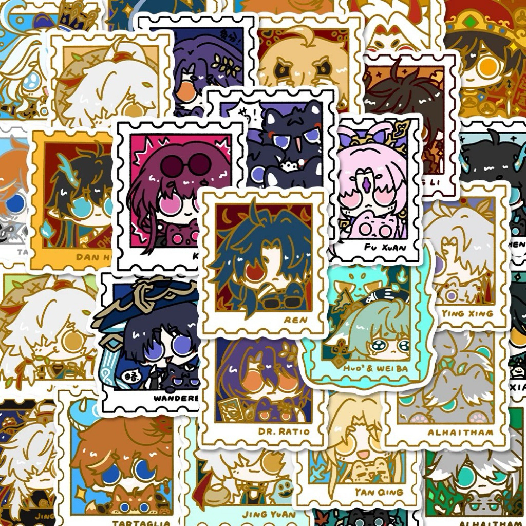 Stickers 15pcs Honkai: Star Rail & Genshin Impact Stamp Stickers ...