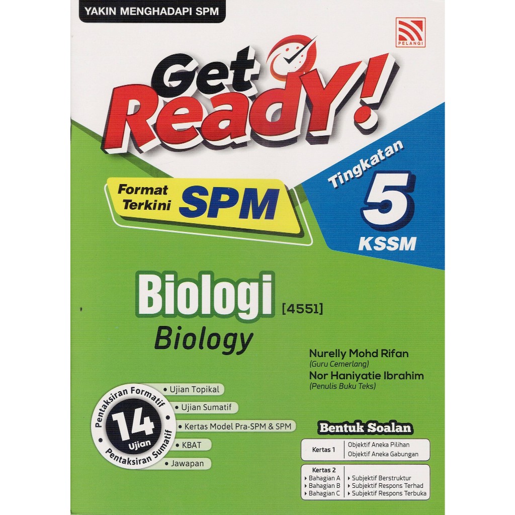 PRACTICE BOOK (2025): GET FORMAT SPM BIOLOGY & BIOLOGY LEVEL 5 KSSM ...