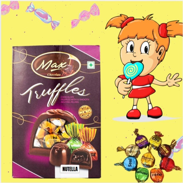 Max Truffles Nutella & Hazelnut Filled Chocolates by Max Chocolate ...