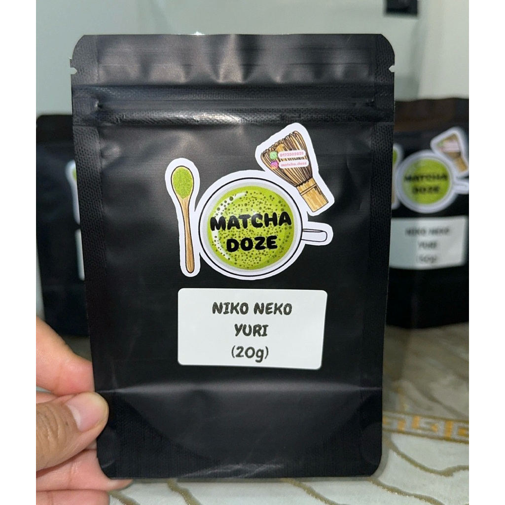 Niko Neko YURI Classic Matcha powder (REPACK 5g,20g,30g,50g) | Shopee ...