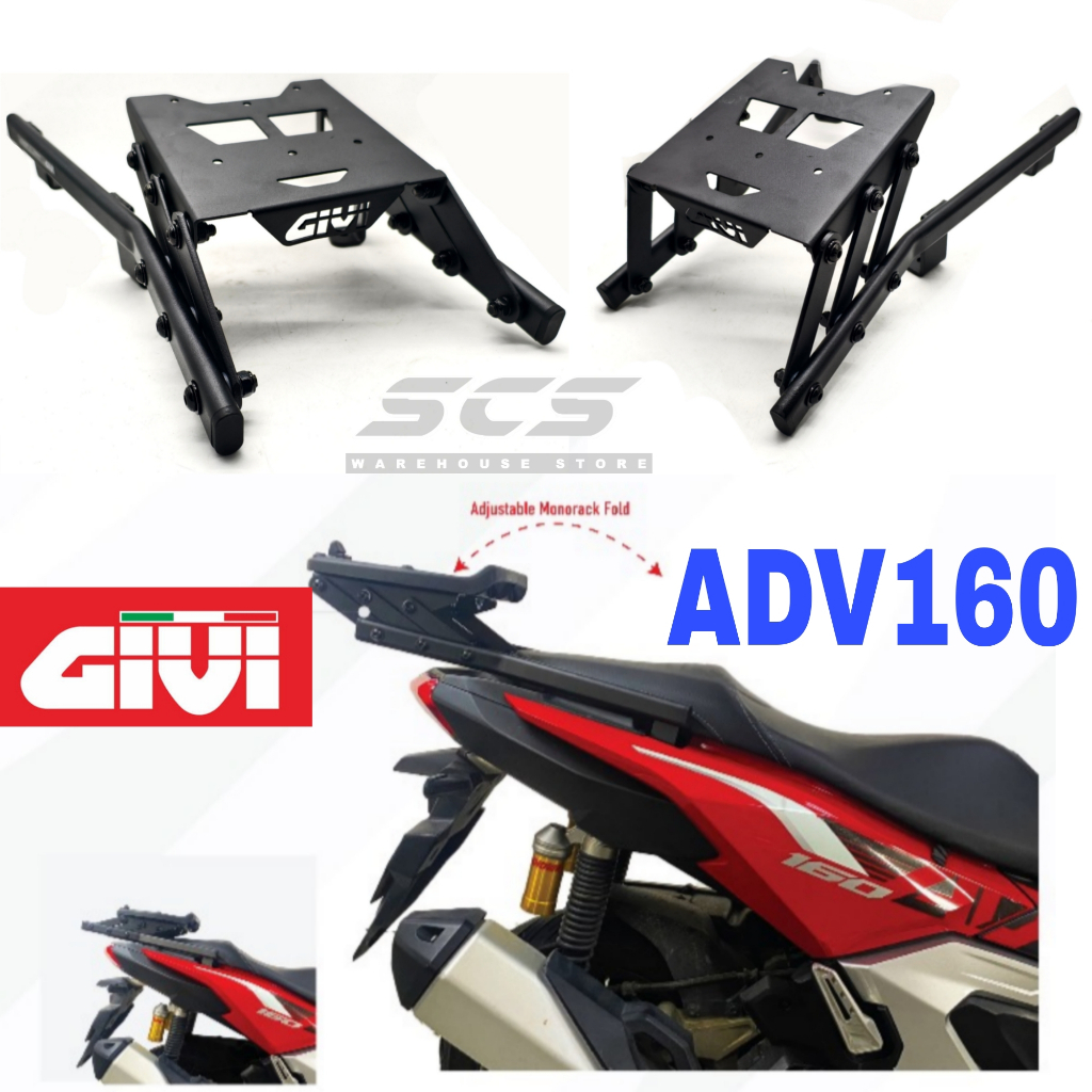 Tapak Monorack GIVI Rack Lipat HONDA ADV160 Bracket Accessories Motor ...