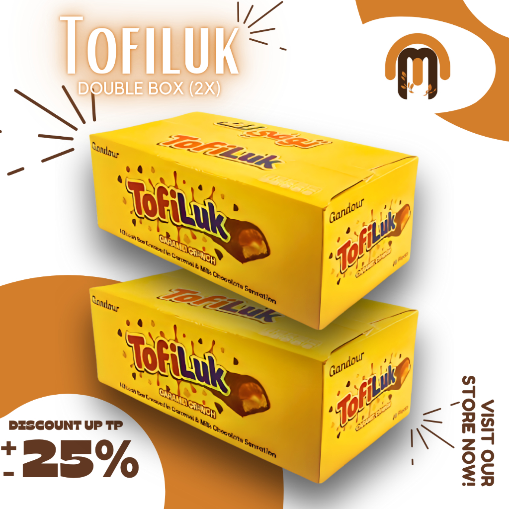 Tofiluk Caramel Chocolate (Coklat) - TWO Boxes of 48 single-biscuit ...