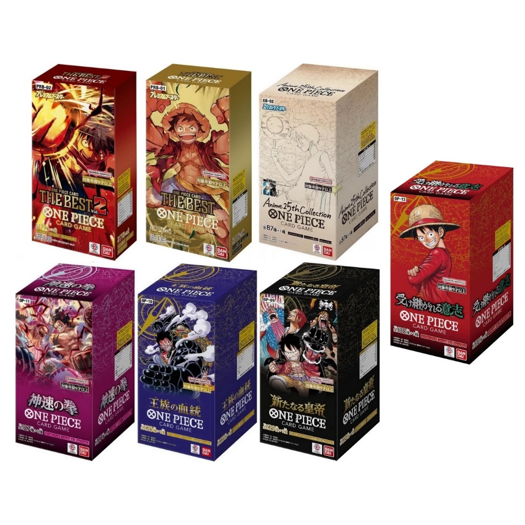 One Piece TCG OP09/OP10/OP11/OP13/EB02/PRB01/PRB02 Japan Version [1 BOX ...
