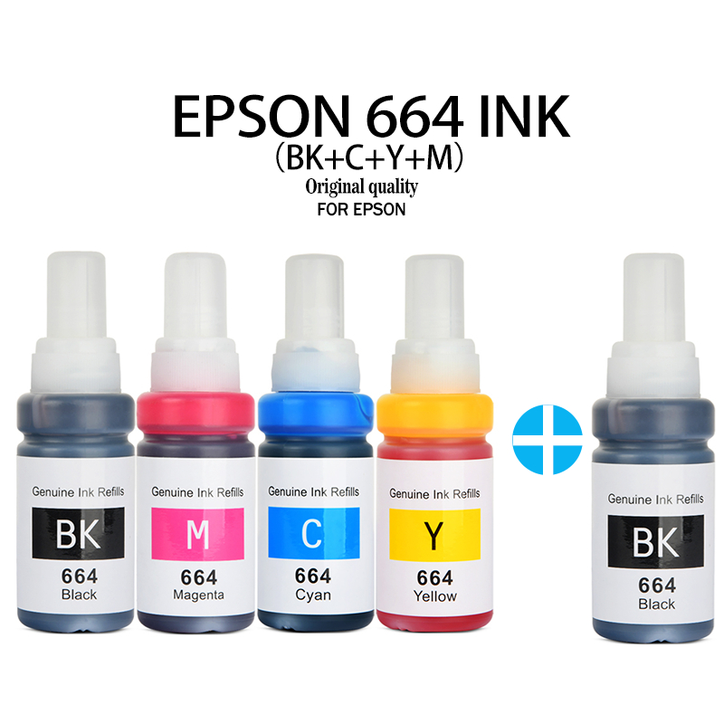 for Epson 664 Ink T664 T6641 Ink Black Epson L121 L1300 L100 L120 L110 ...