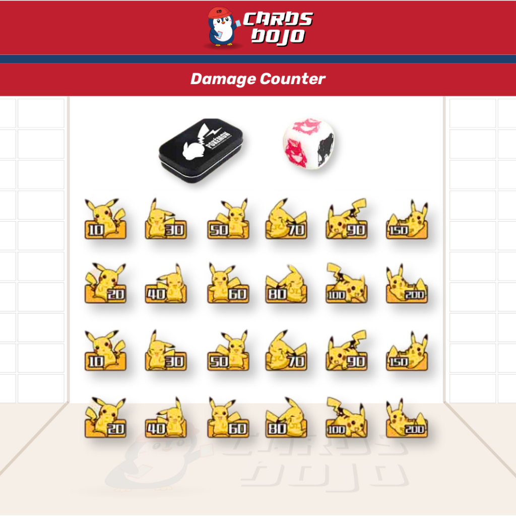Acrylic Damage Counter Pikachu Series for Pokemon TCG - with Random ...